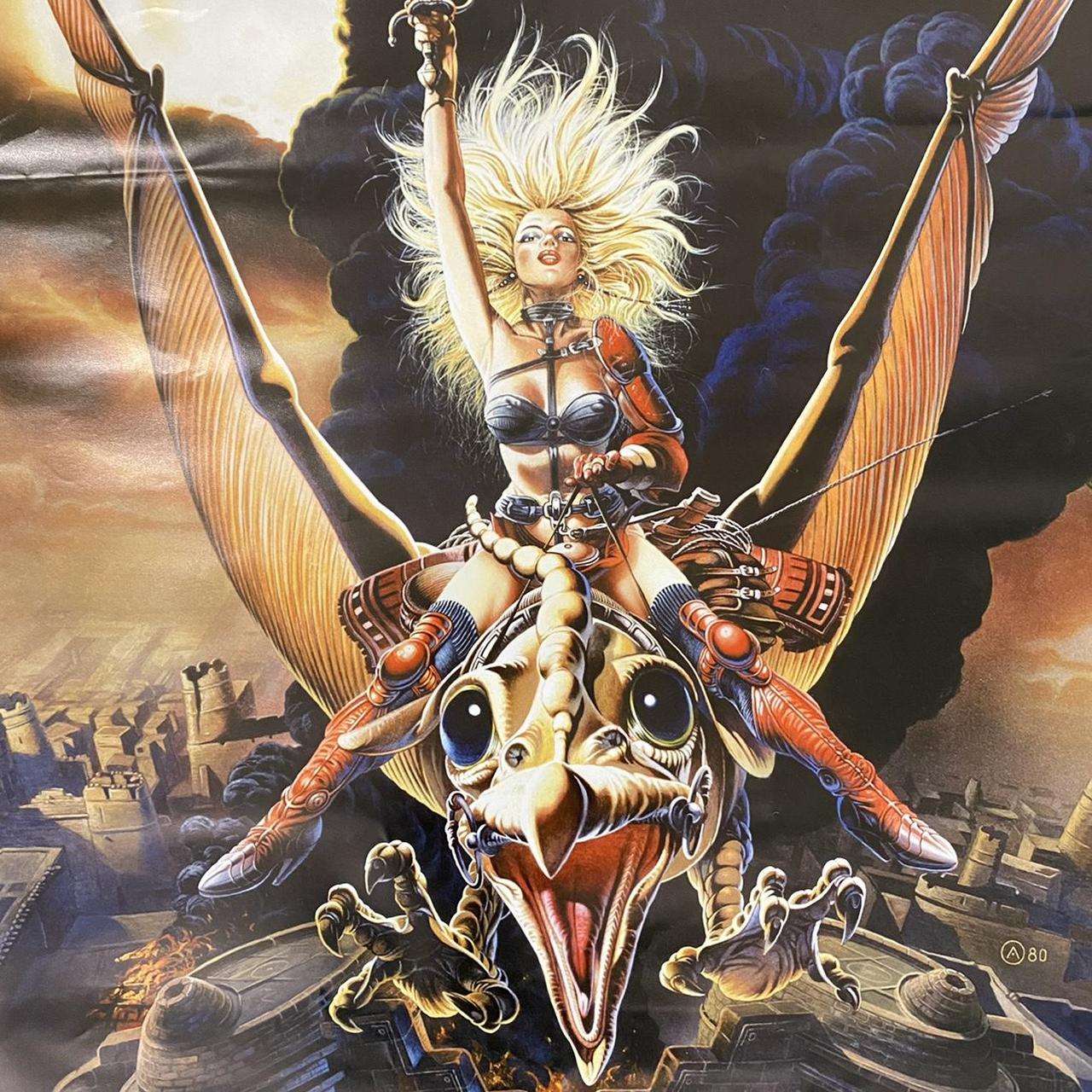Heavy Metal Poster featuring Taarna riding... - Depop