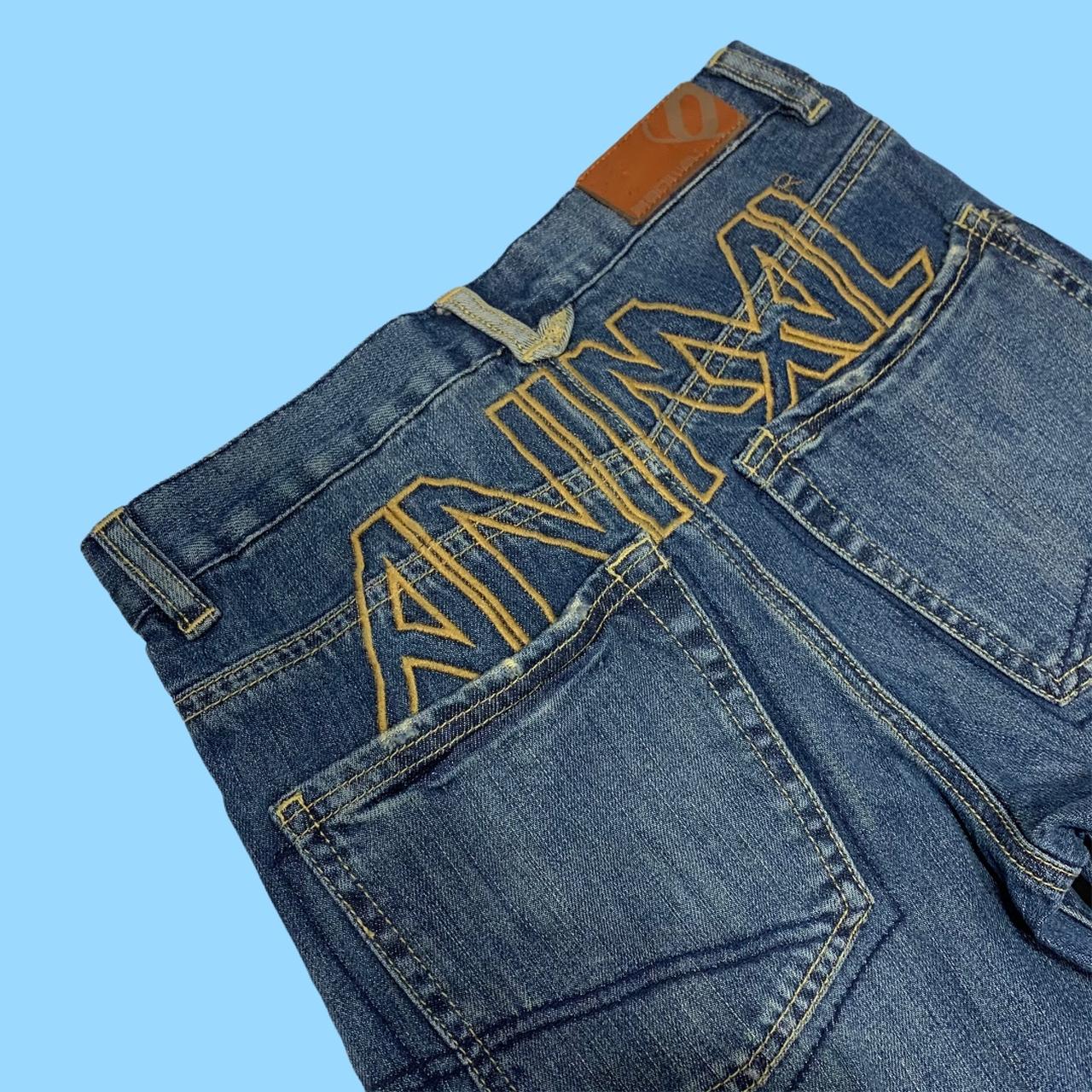 Kids Animal straight/wide leg jeans. COLOUR: blue... - Depop