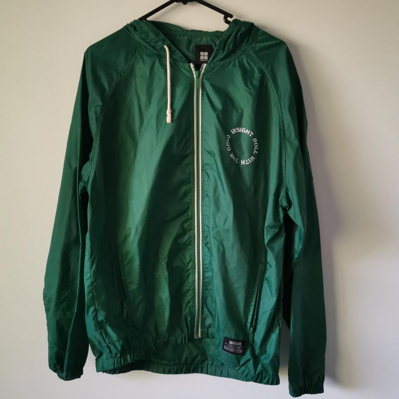 Insight forest Green wind breaker. Men's small,... - Depop Insight forest Green wind breaker. Men's small,... - Depop