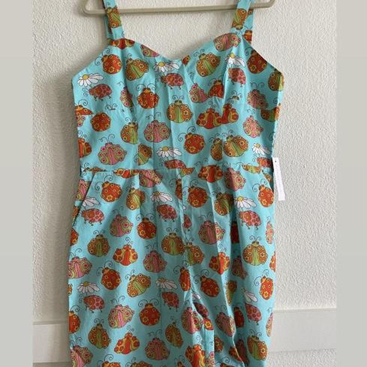 MODCLOTH x MARISOL MURO BUGS & KISSES JUMPSUIT ~... - Depop