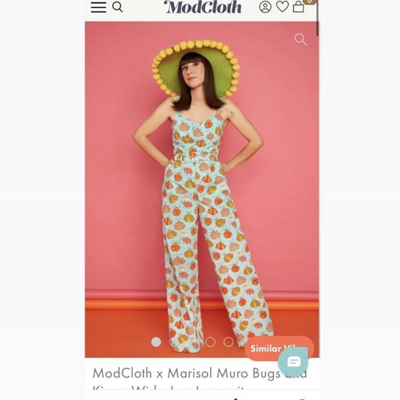 MODCLOTH x MARISOL MURO BUGS & KISSES JUMPSUIT ~... - Depop