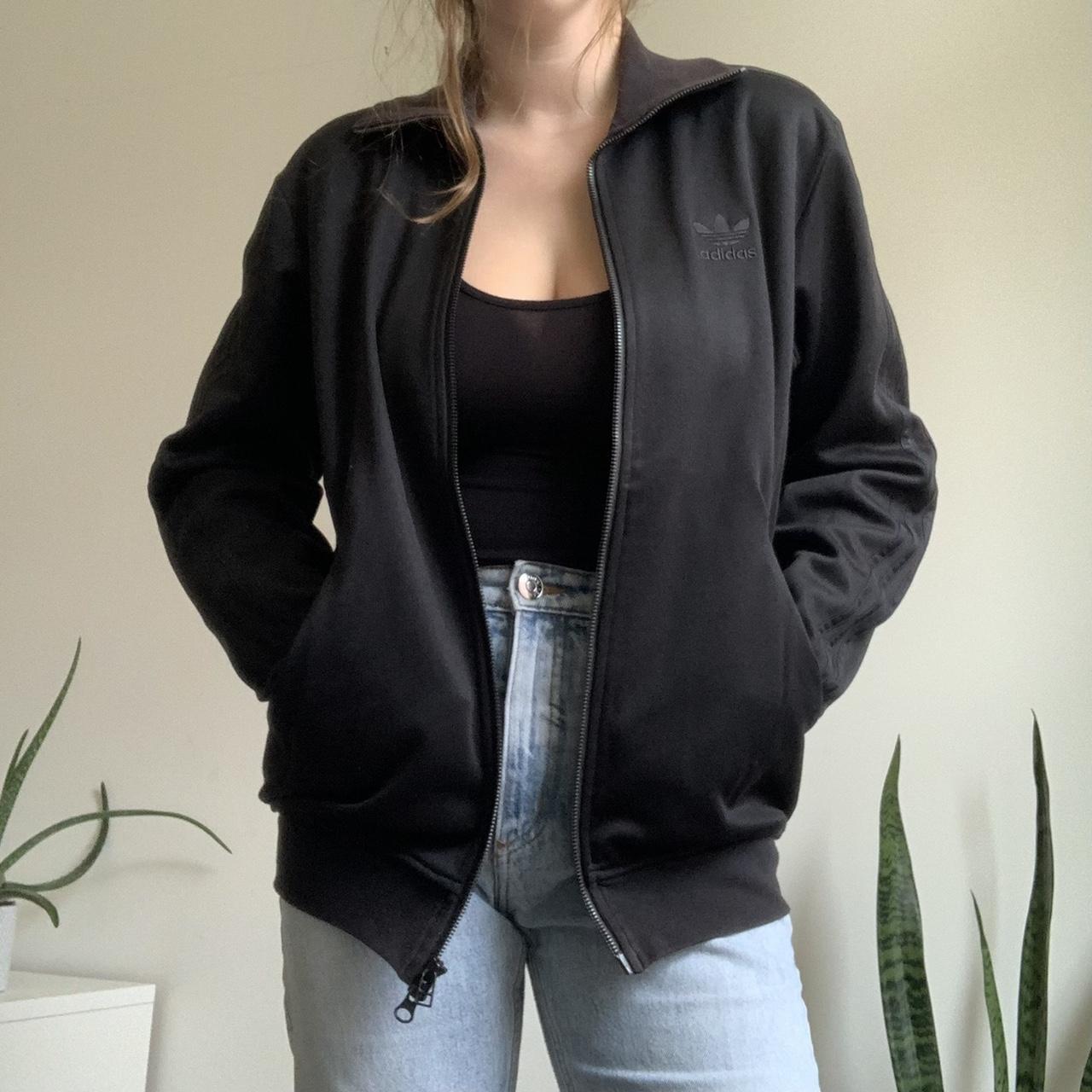 Adidas Women's Black Jacket | Depop