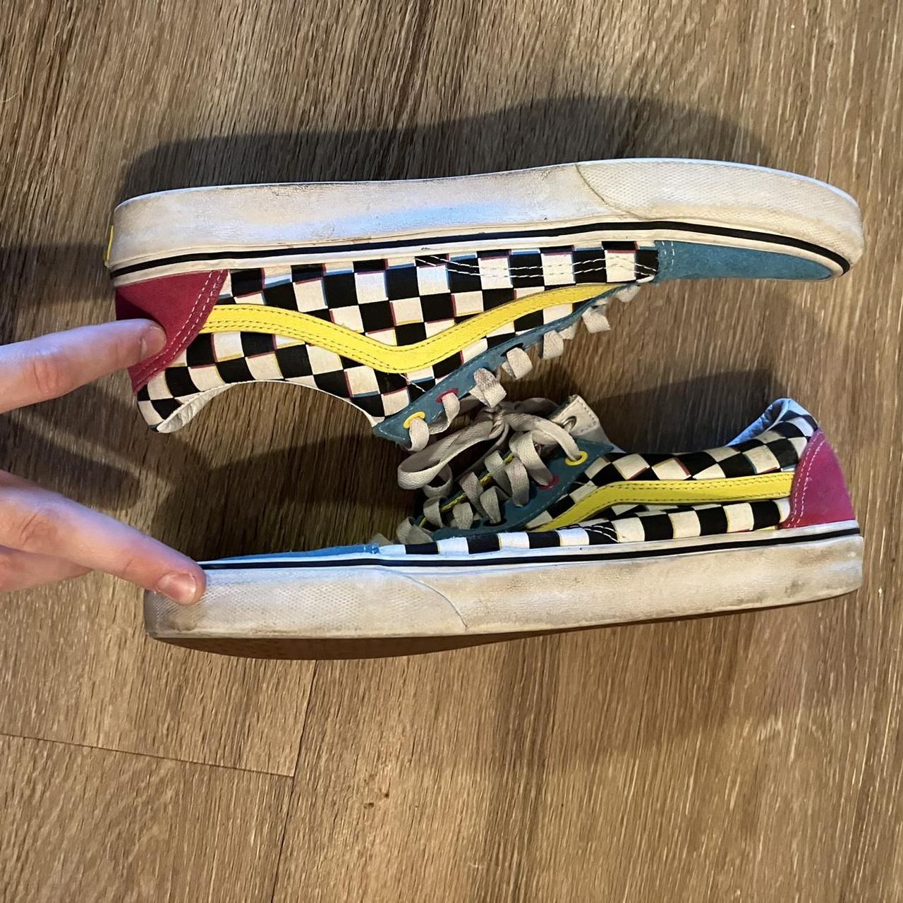 Modern blue Vans Shoes These are tri color... - Depop