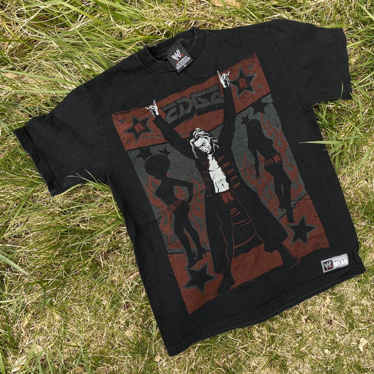 00’s WWE Edge wrestling graphic tee in excellent... - Depop