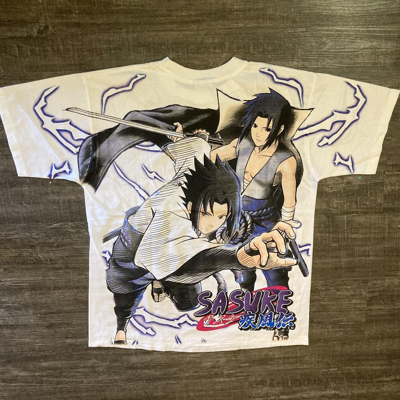 Naruto sasuke vintage reprint tshirt for men Brand... - Depop