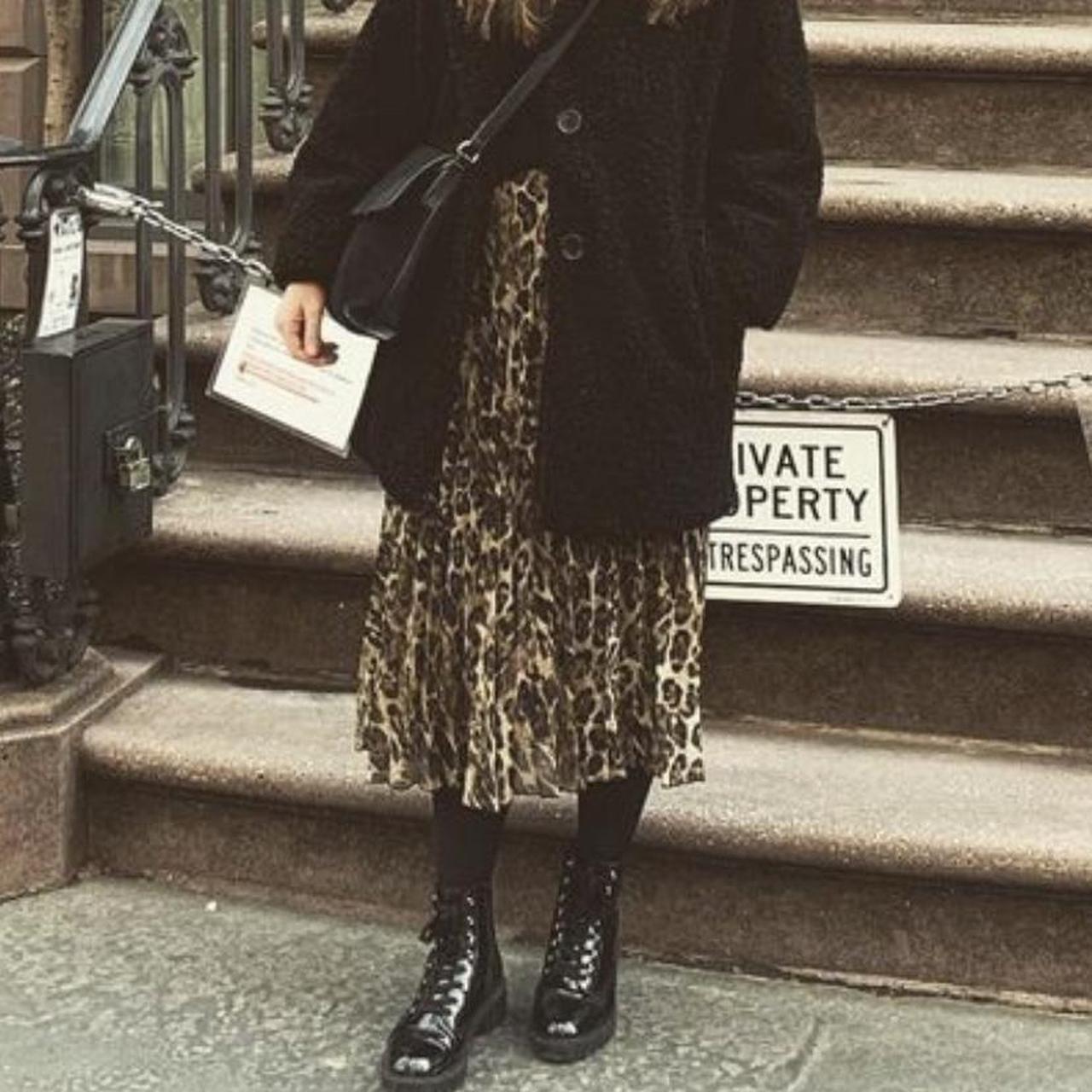 Primark Women's Brown and Black Skirt | Depop