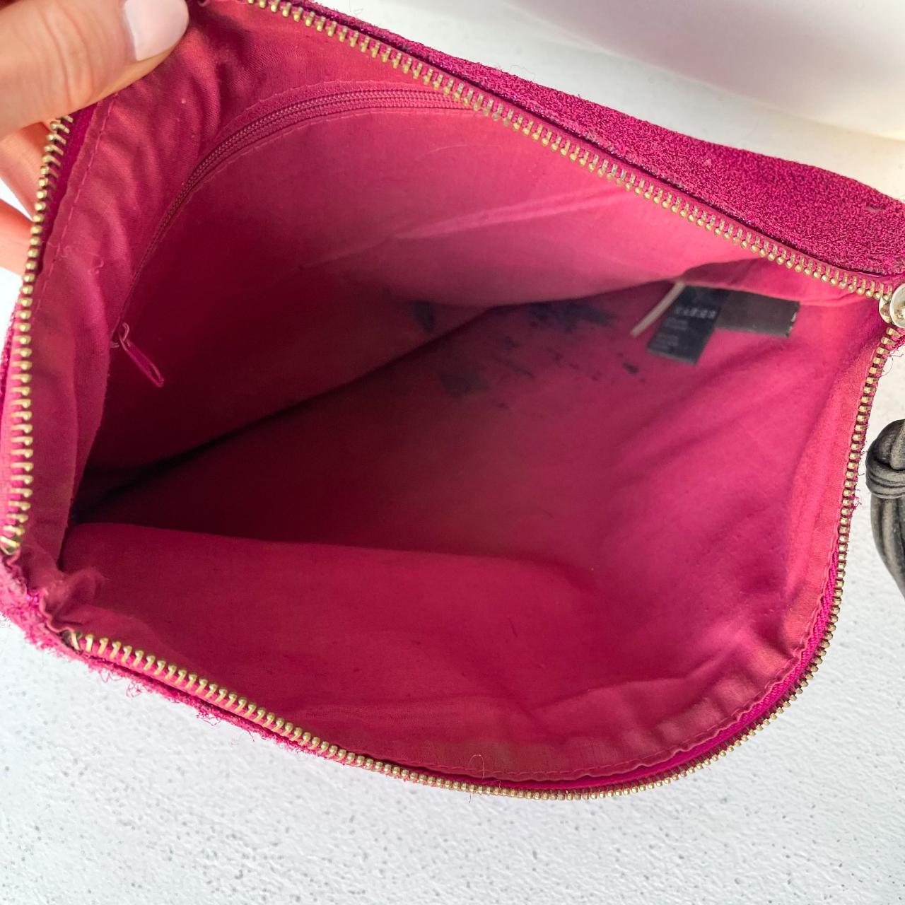 Women's Pink and Black Bag | Depop