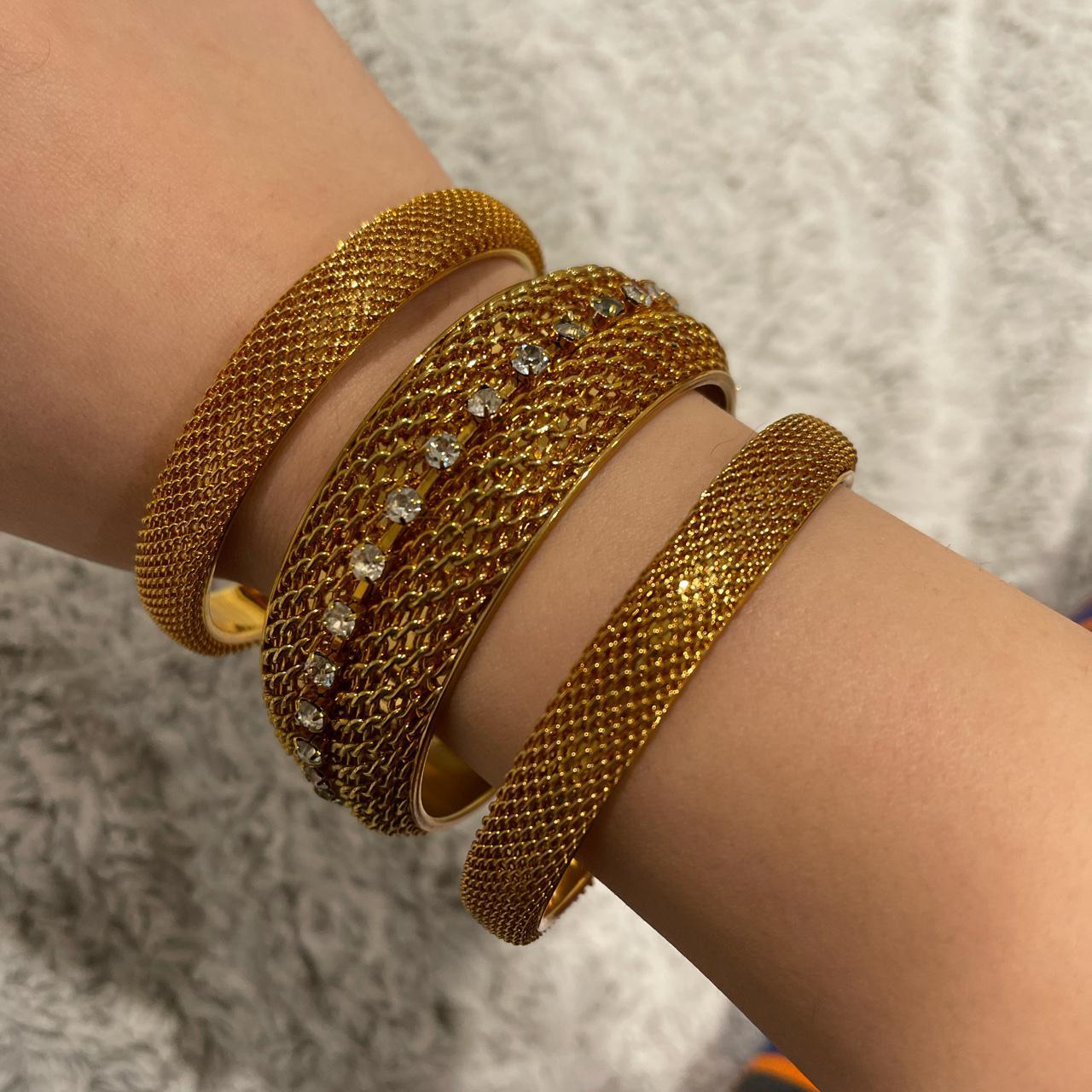 Lee Angel Gold Bangle 3-piece Set ⚜️ - beautiful... - Depop