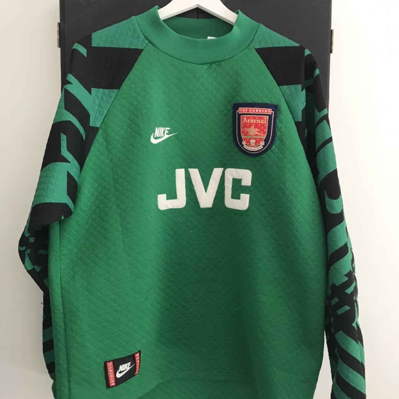 Arsenal goalkeeper kit 1995-6 season David Seamon... - Depop