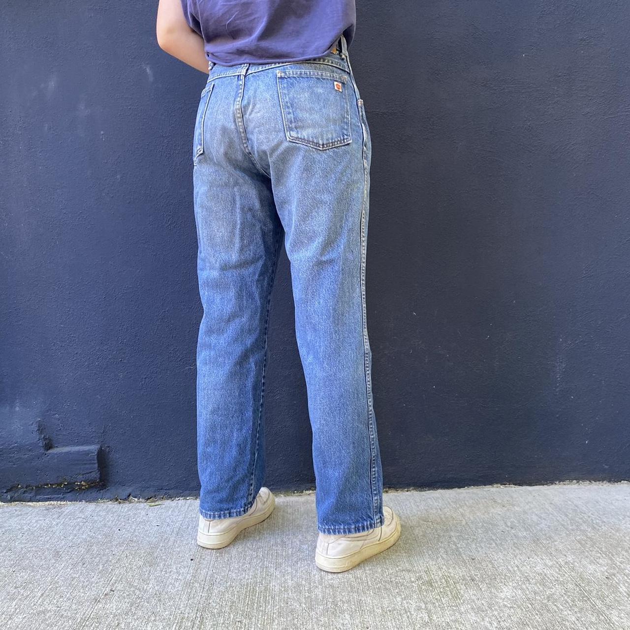 Reclaimed Vintage Men's Blue Jeans | Depop