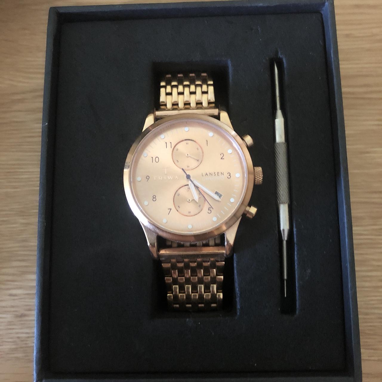 Women’s Triwa rose gold watch in its original box... - Depop