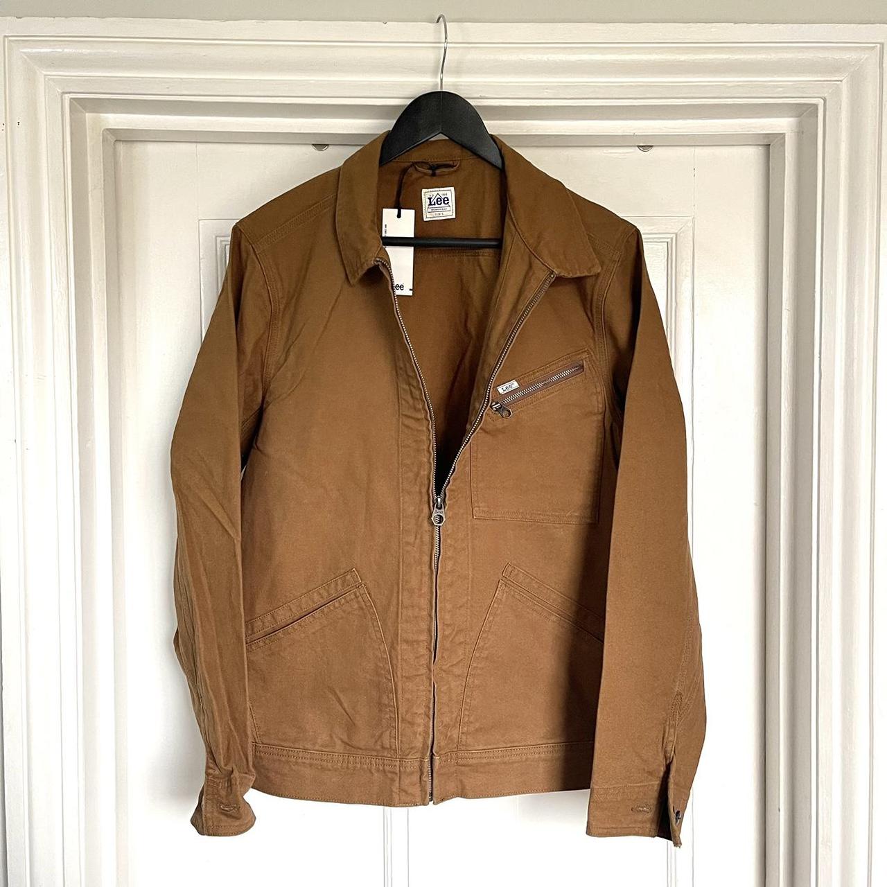 Lee tan denim jacket Men’s size - S - Depop