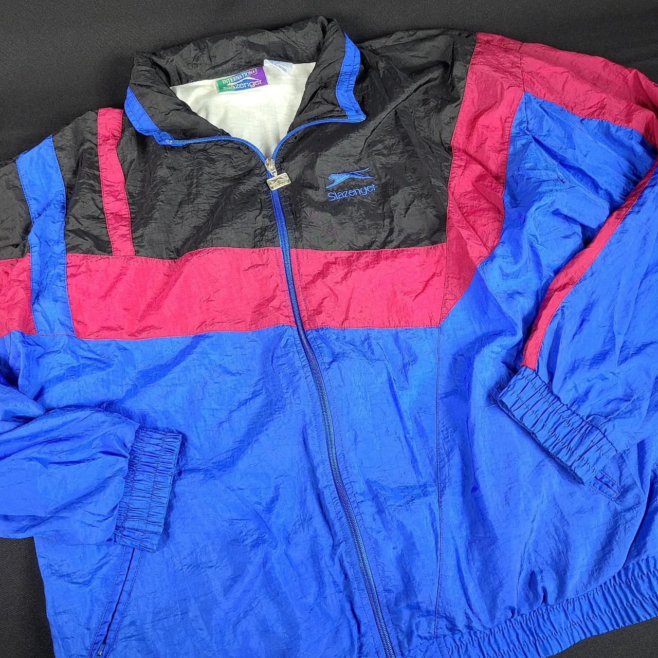 Vintage 80 Slazenger Track Jacket Size... - Depop
