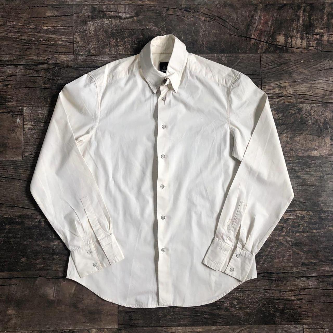 Versace Men's Cream Shirt | Depop