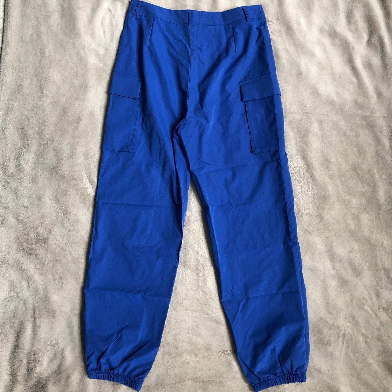 Amazing Cobalt Blue Y2K 90s High-Waisted Vintage... - Depop