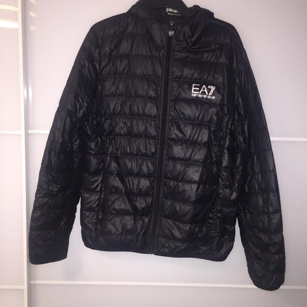 Ea7-Emporio Armani jacket black Size is XL Condition... - Depop
