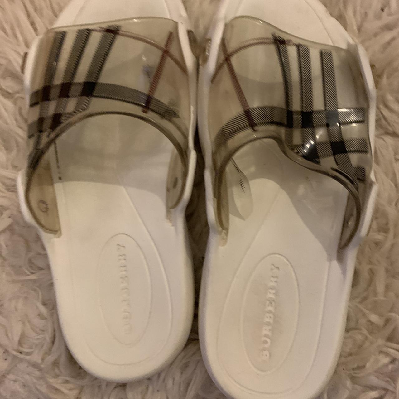 Burberry slippers/sandals! Cute little slippers... - Depop