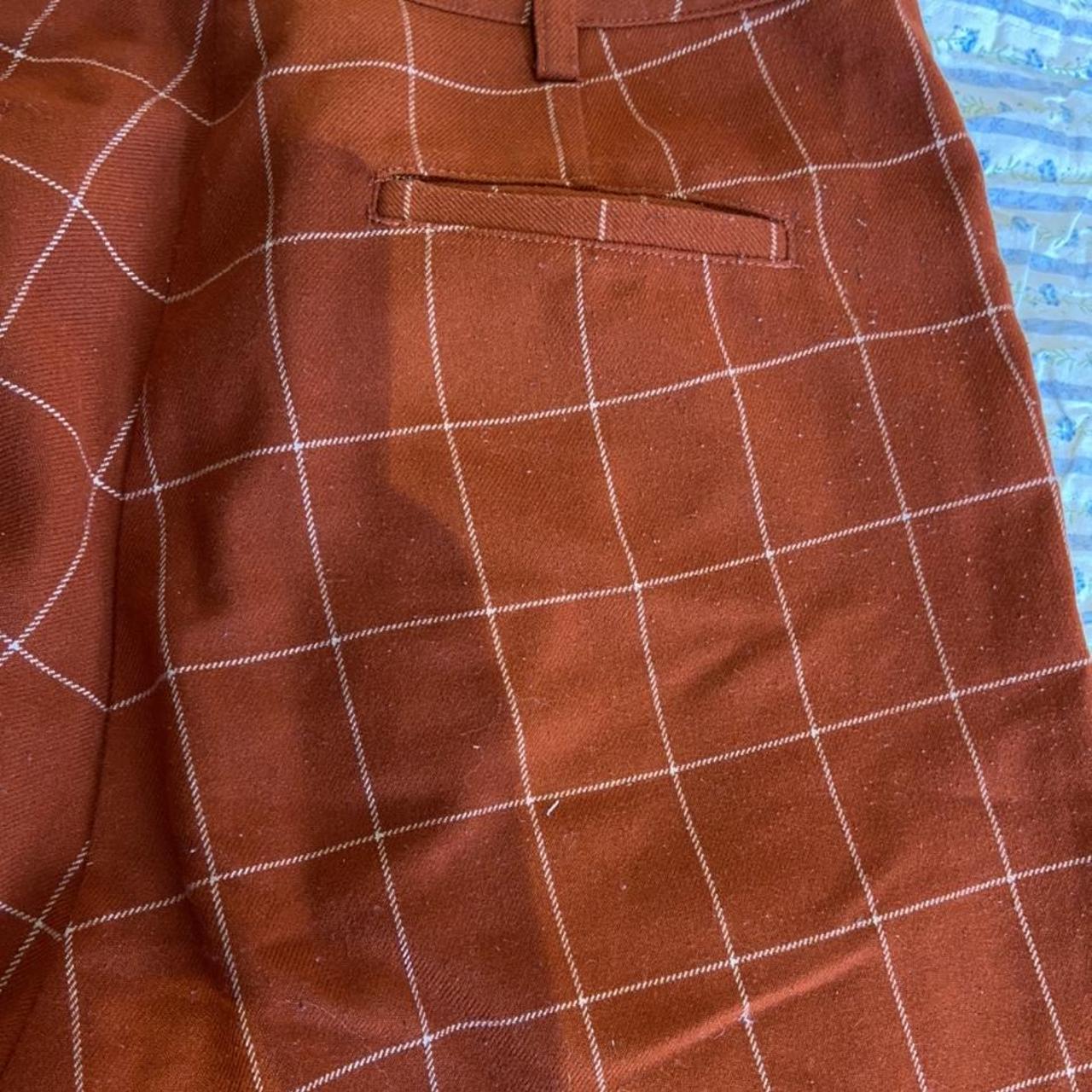 🍊Super cute burnt orange pants. Pencil pant cut with... - Depop