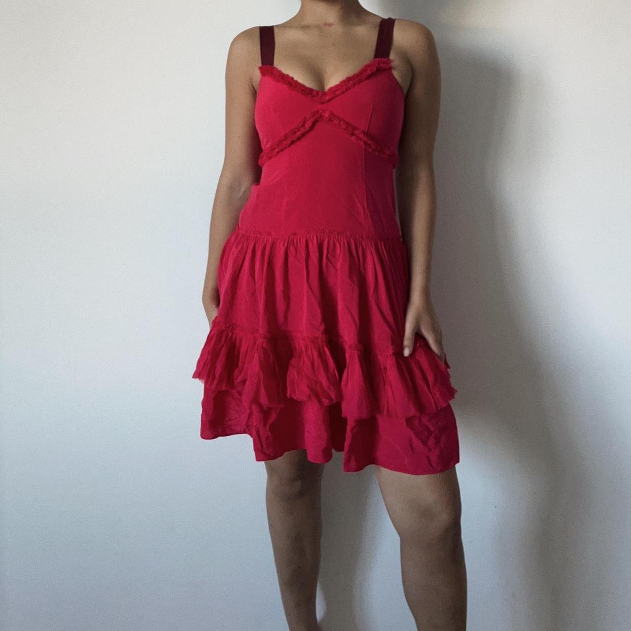 CINQ A SEPT RUFFLE DRESS DETAILS MINI DRESS WITH... - Depop CINQ A SEPT RUFFLE DRESS DETAILS MINI DRESS WITH... - Depop