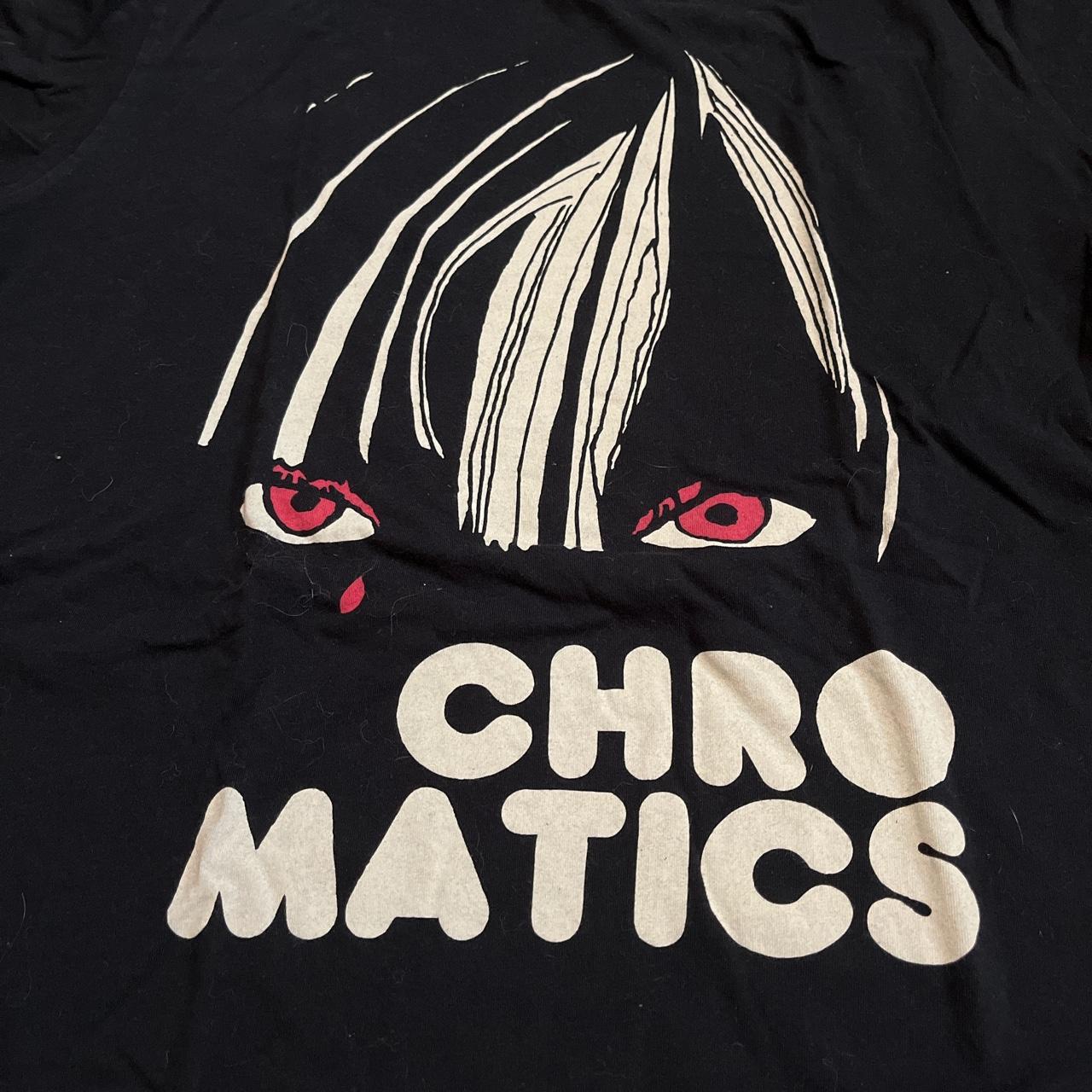 Chromatics in the city album cover white red eyes... - Depop