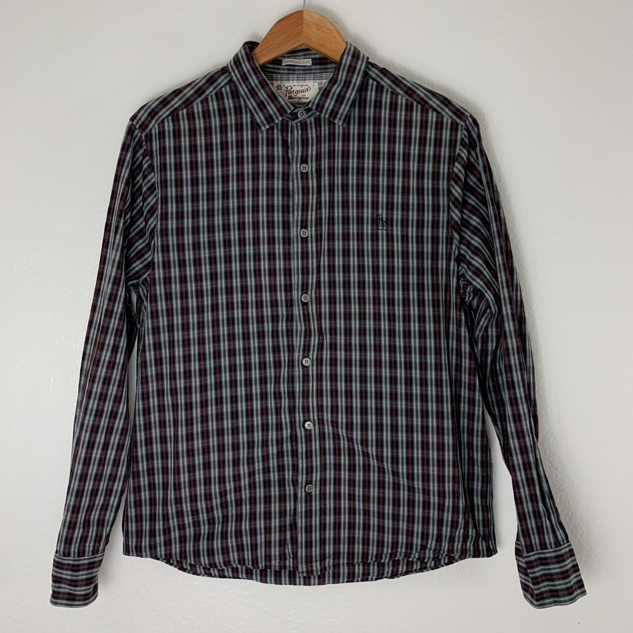 Men's Grey and Red Shirt | Depop