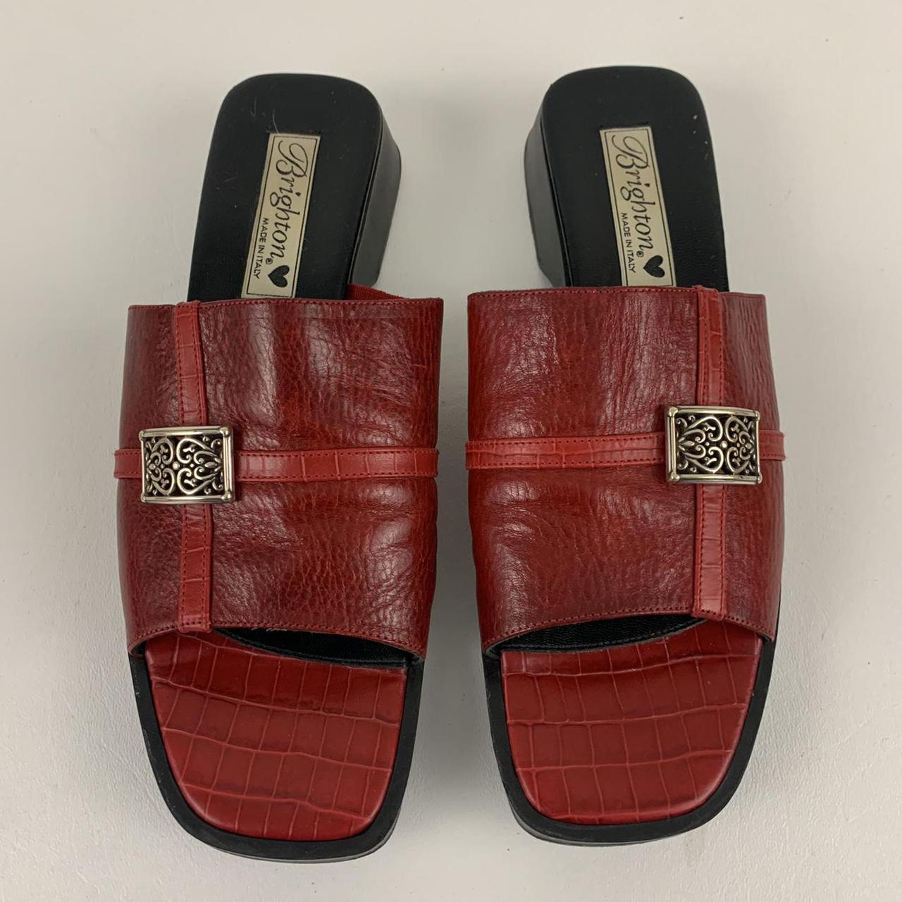Brighton Women's Red Sandals | Depop