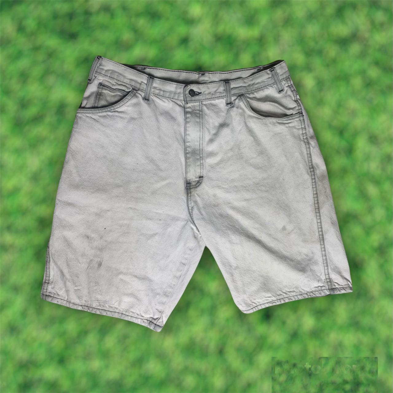 Crazy Rare Vintage White Dickies Shorts Jorts Size Depop