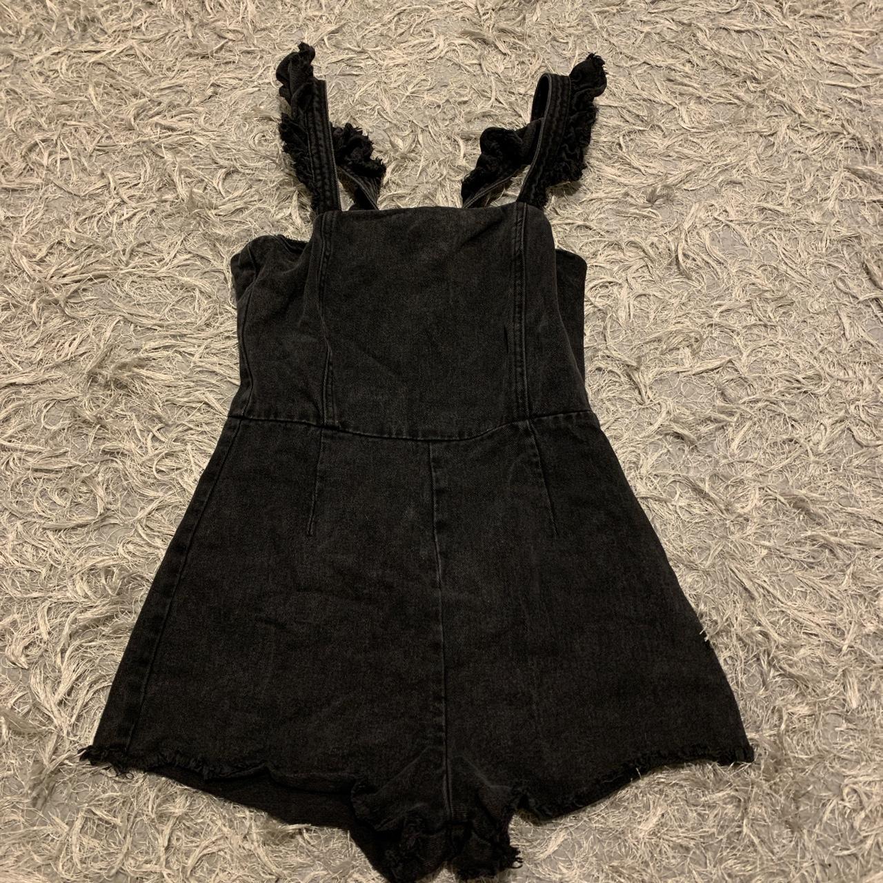 Ruby and Jenna denim romper #romper #overalls #denim... - Depop