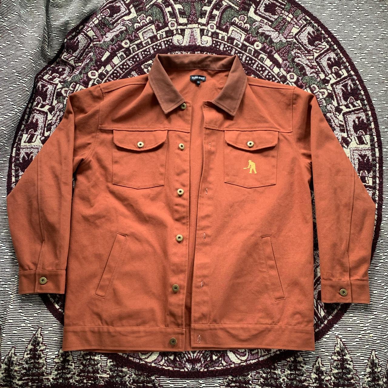 Heavy duty passport canvas jacket pass port Light... - Depop