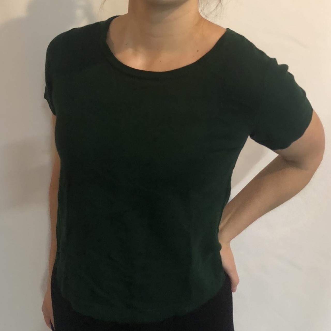 Forest green stretchy top. Super comfortable and... - Depop