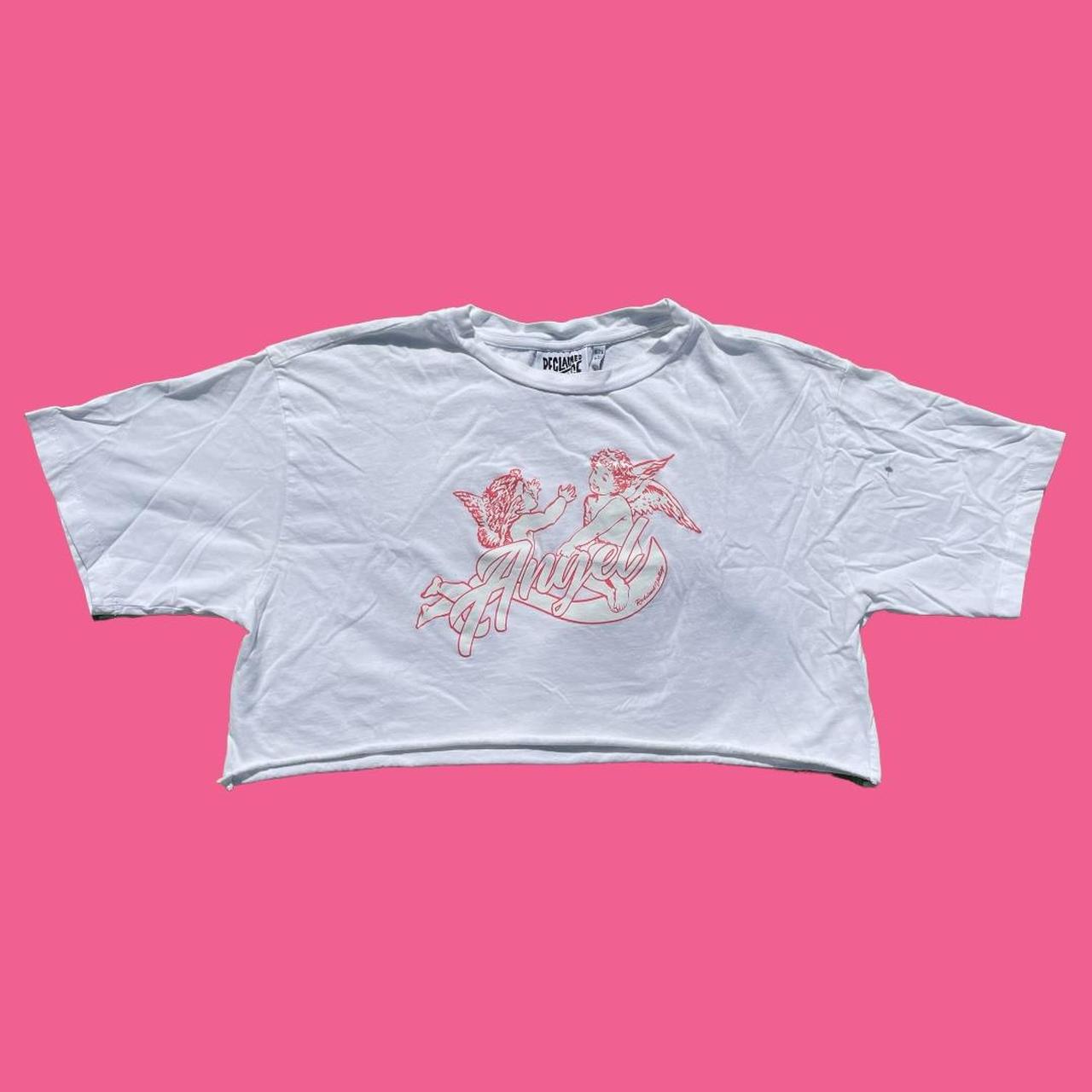 Angel Crop Top 🍰 Crop top from reclaimed vintage... - Depop