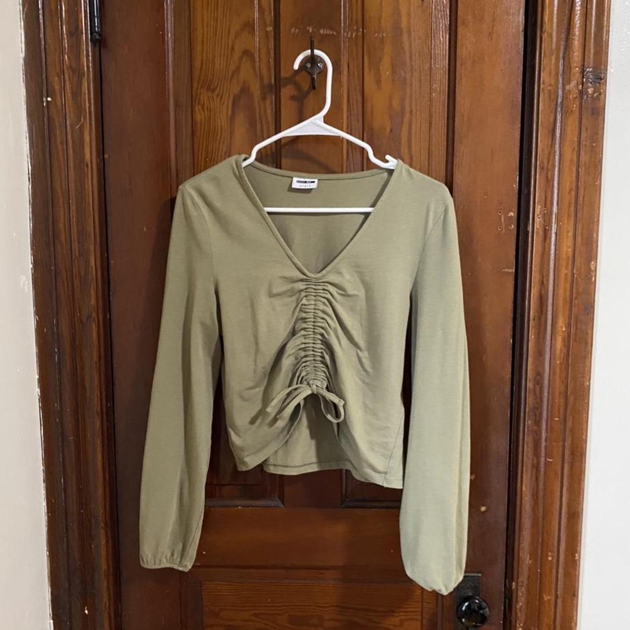 ASOS Pale green going out top. Long sleeve top. Worn... - Depop