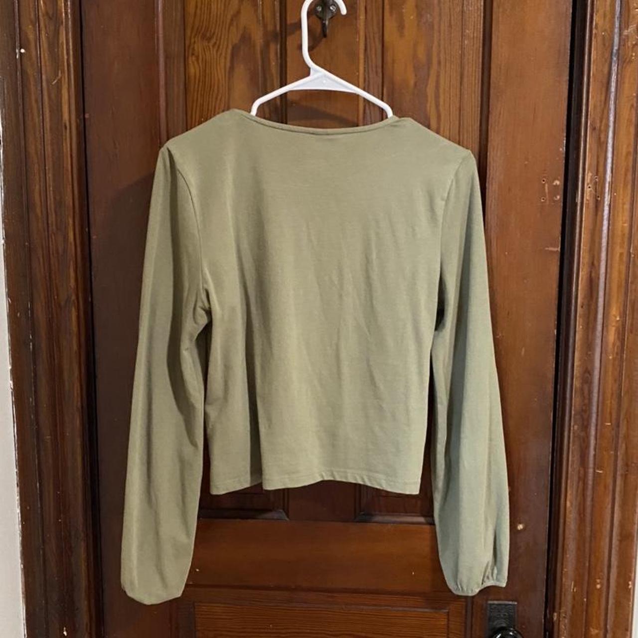 ASOS Pale green going out top. Long sleeve top. Worn... - Depop