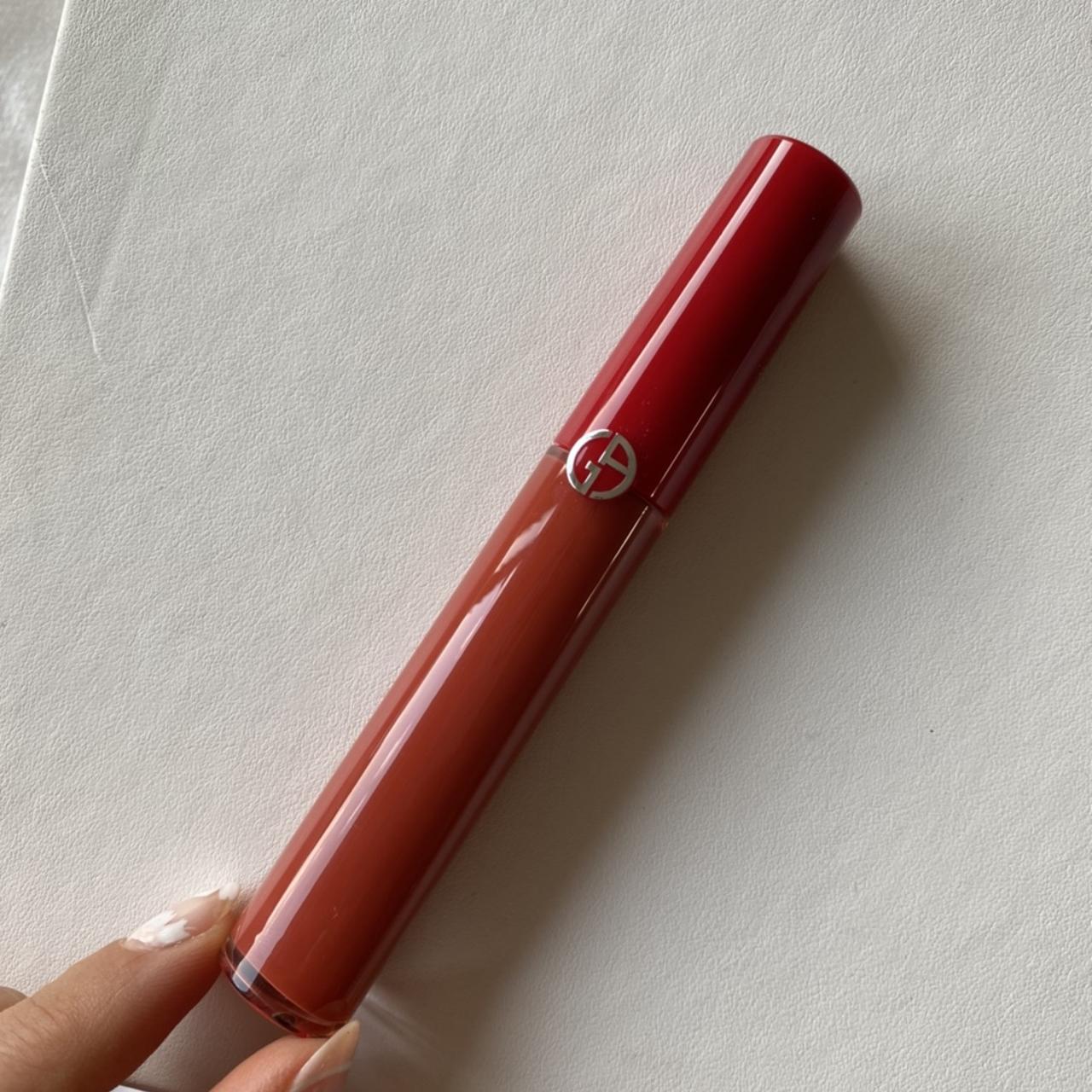 Giorgio Armani Red and Burgundy Makeup | Depop