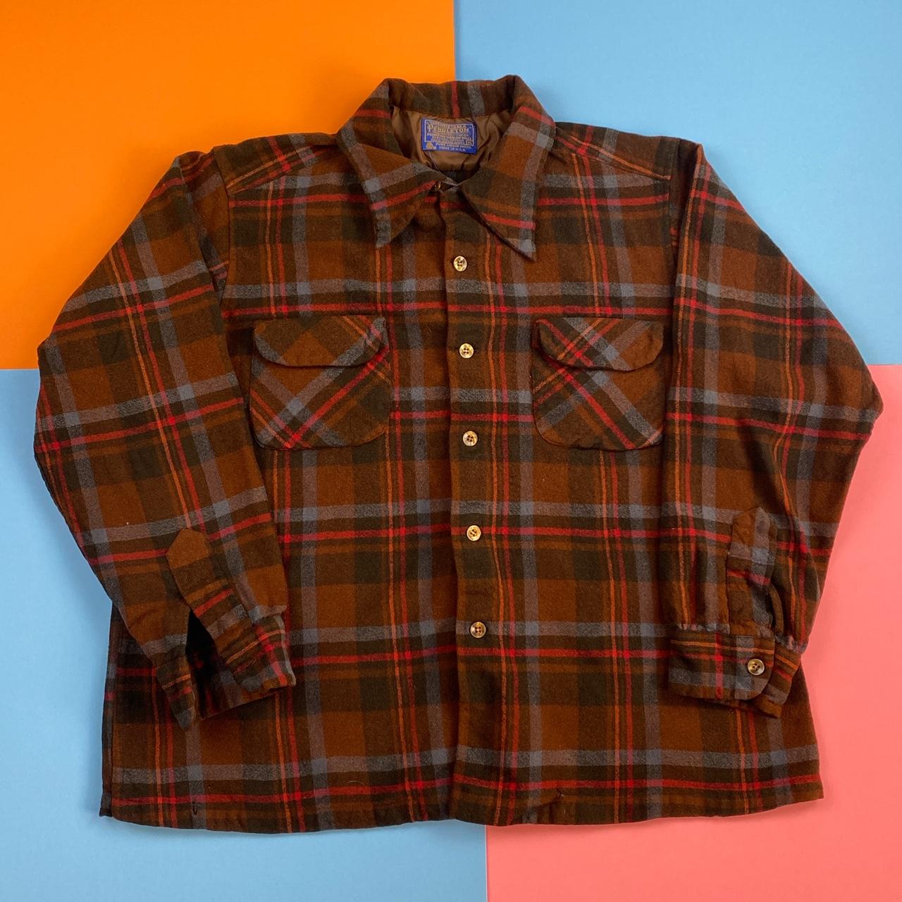 Vintage 70s Pendleton Flannel 🌲 FREE US SHIPPING... - Depop