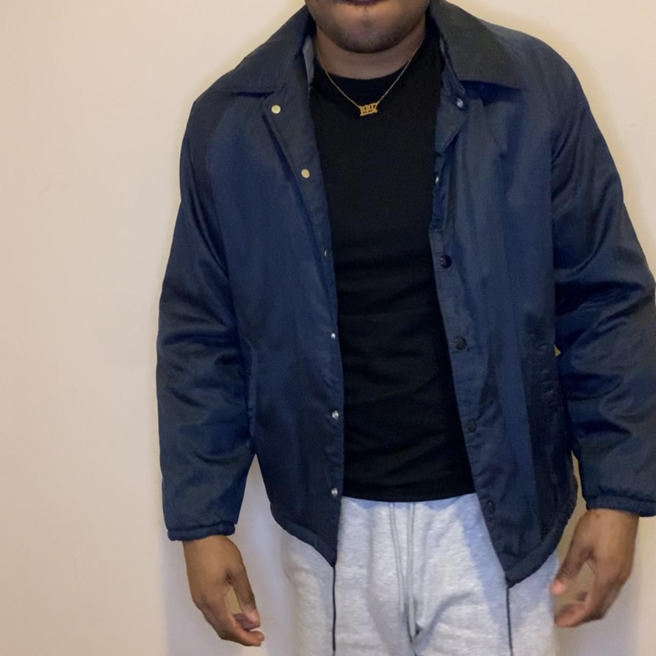 Vintage Navy blue VIP jacket 8/10 - Depop