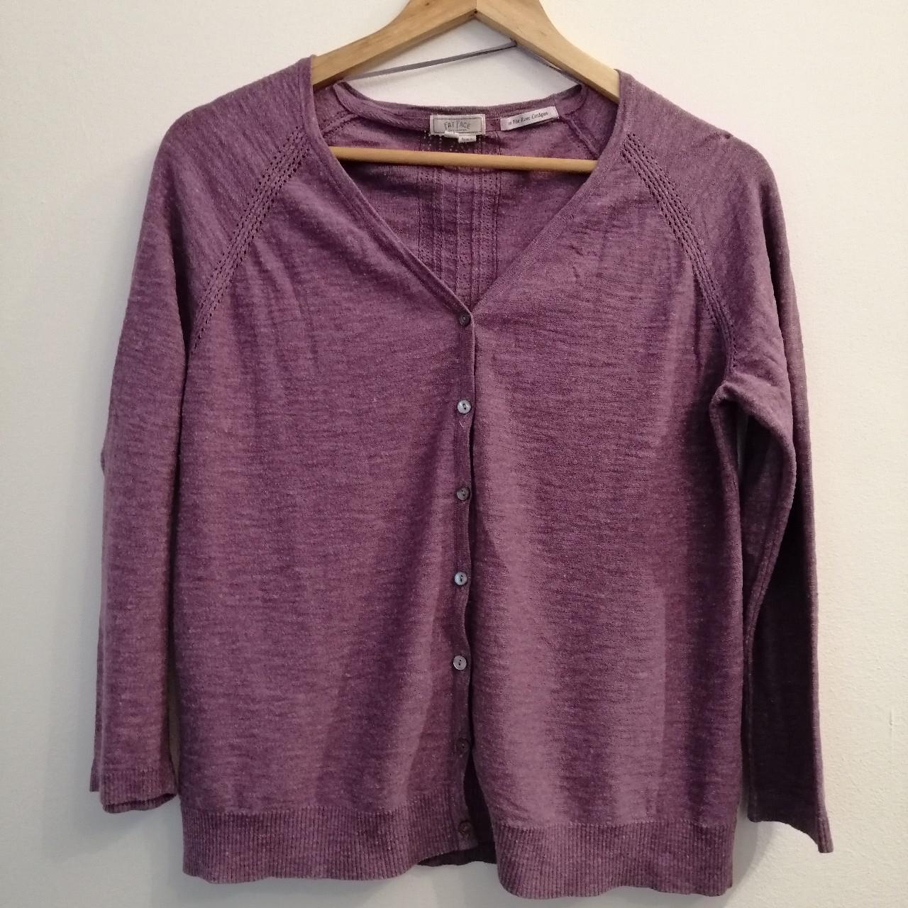 FatFace Lilac Rose Cardigan in UK size 12. Would fit... - Depop