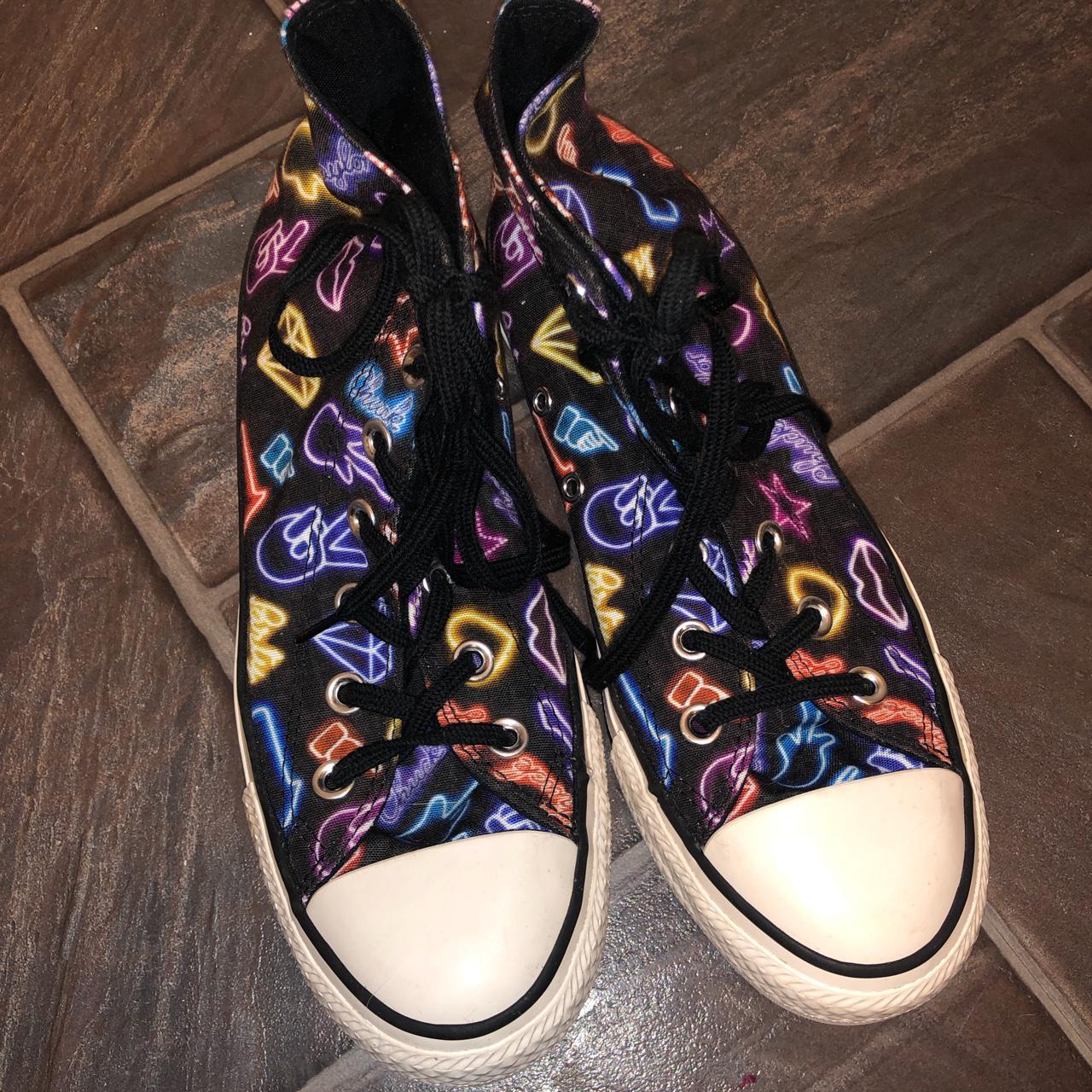 Converse Neon Sign Chuck Taylor Allstar High top... - Depop