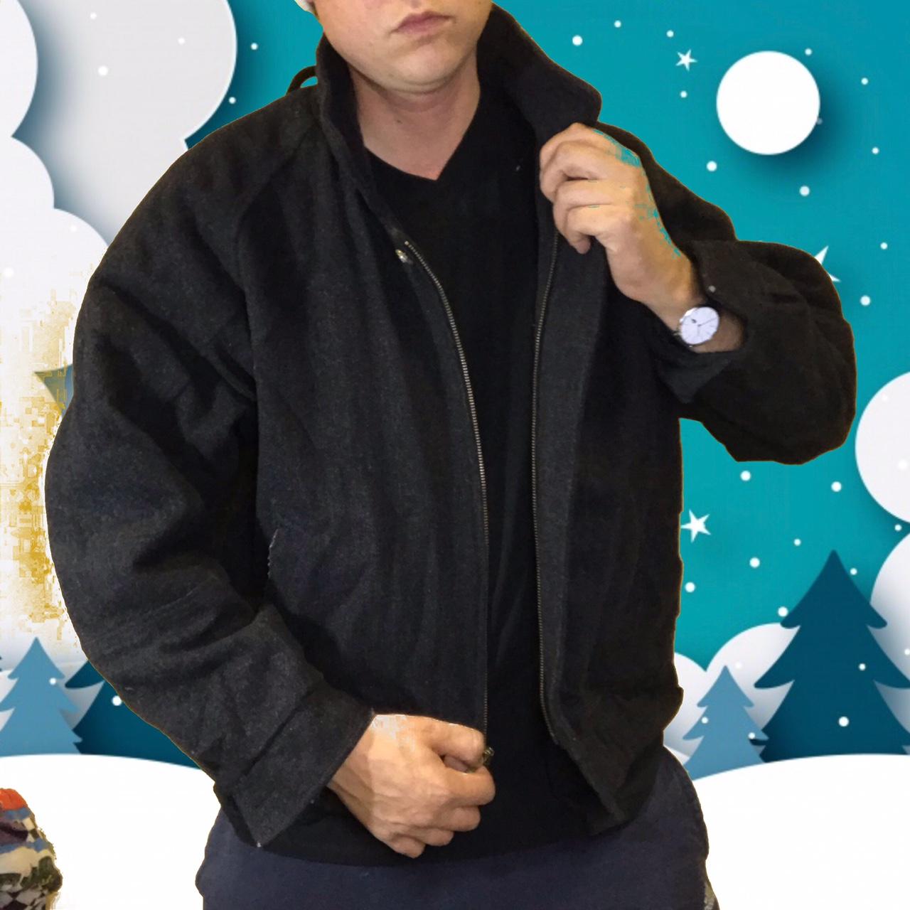 Members Only 100% Genuine Wool Jacket size... - Depop