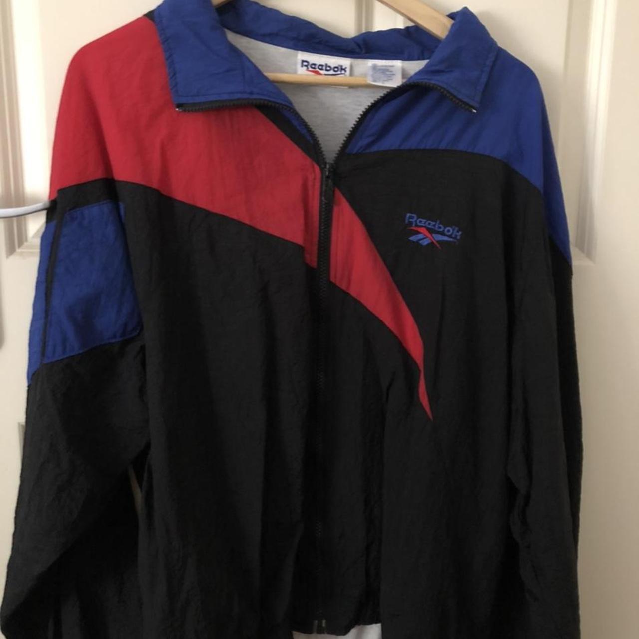 FREE SHIPPING Retro Reebok track jacket. 1990’s... - Depop
