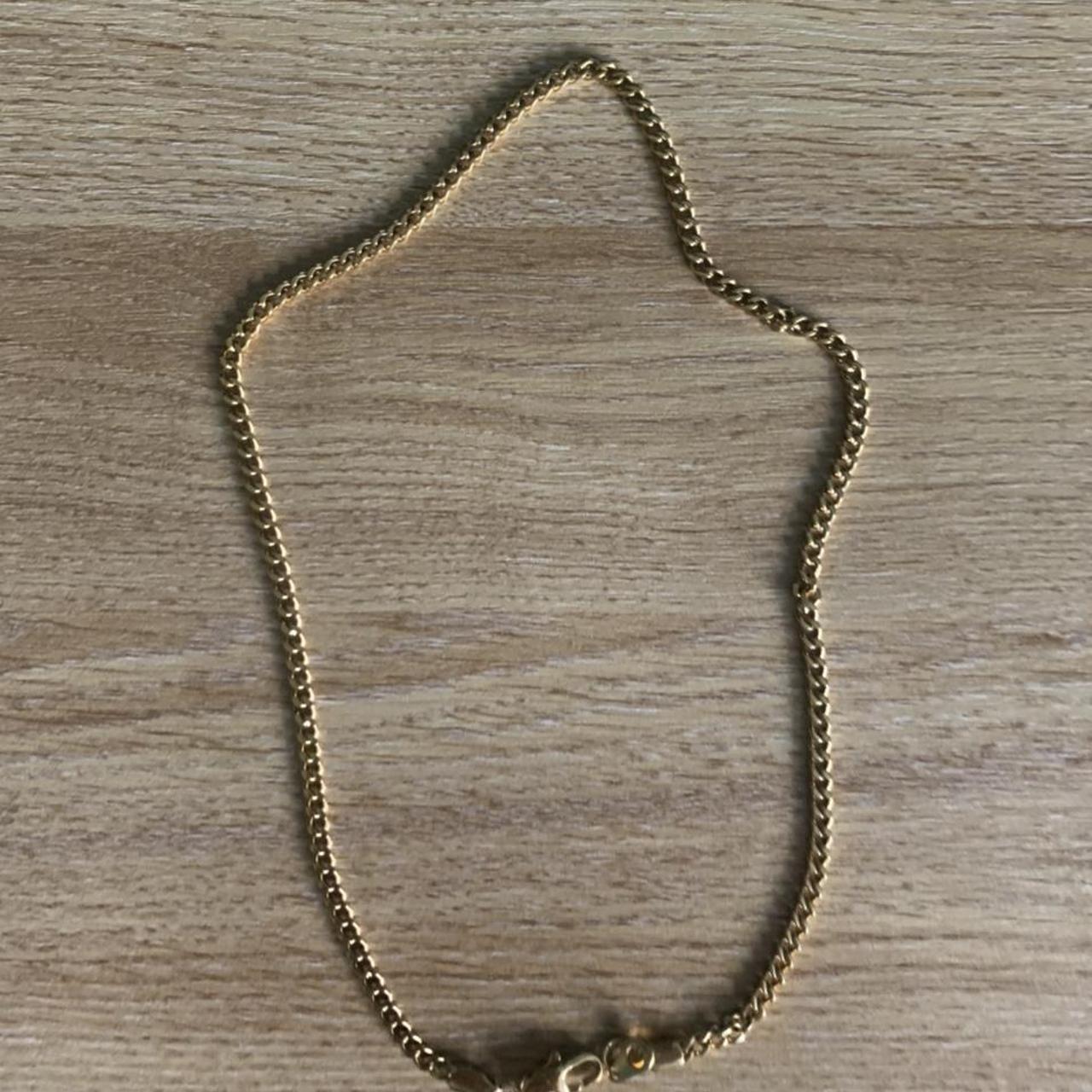 16 inch 18 karate gold plated micro Cuban chain... - Depop