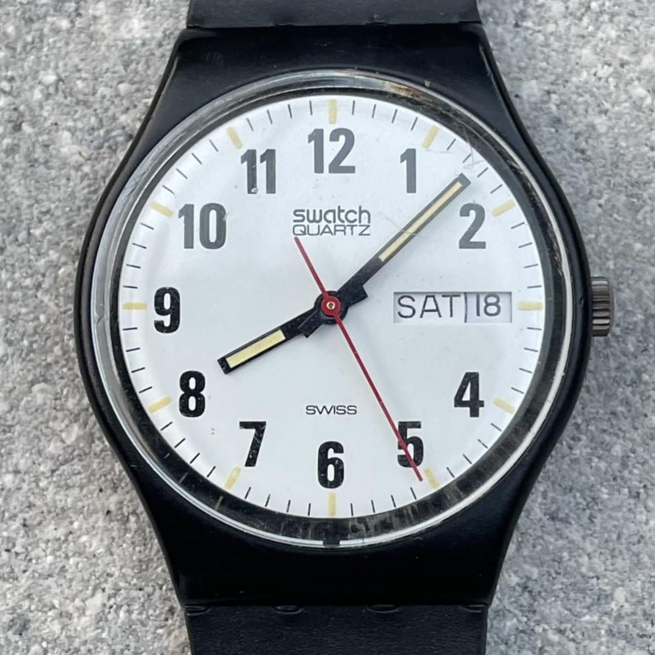 Vintage Swatch watch Swatch Classic GB706 1985 Gent... - Depop