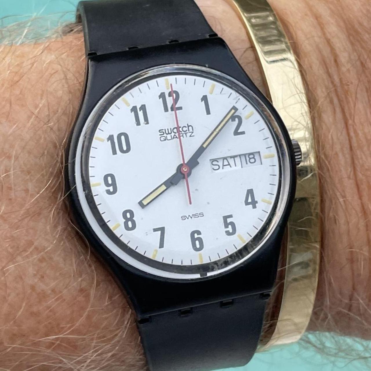 Vintage Swatch watch Swatch Classic GB706 1985 Gent... - Depop