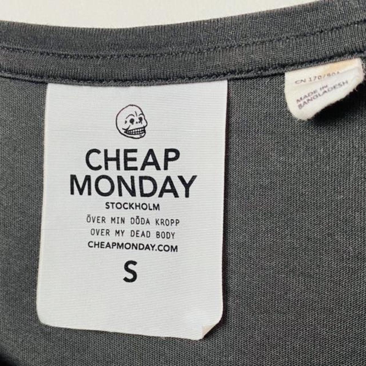 Cheap Monday logo tee Colour: Dark Grey Condition:... | Depop