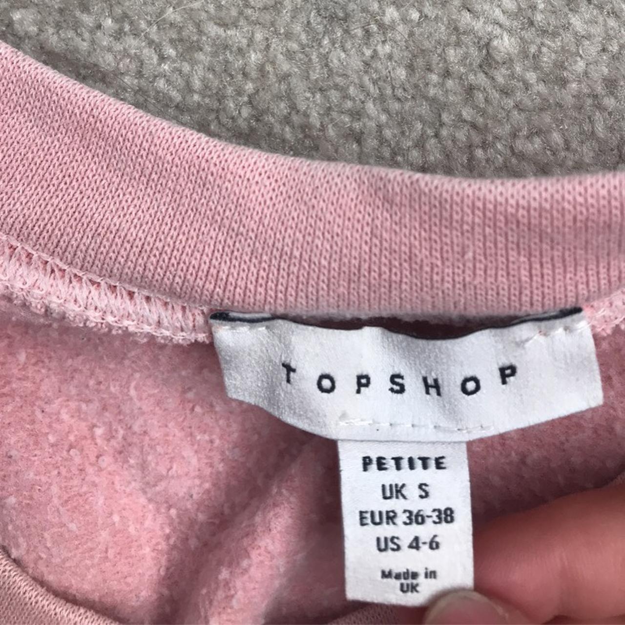pink sweatshirt from topshop. only worn a couple... - Depop