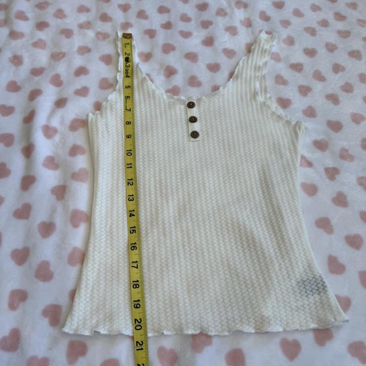 Shein White Button Tank Top 🤍 This top is SUPER... - Depop