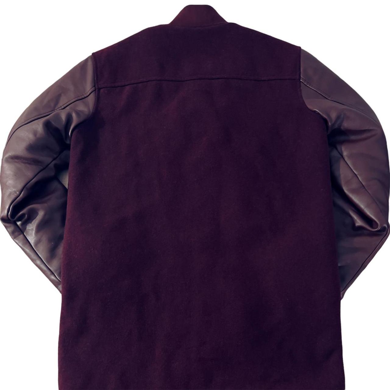 Black Scale Men's Burgundy and Black Jacket | Depop