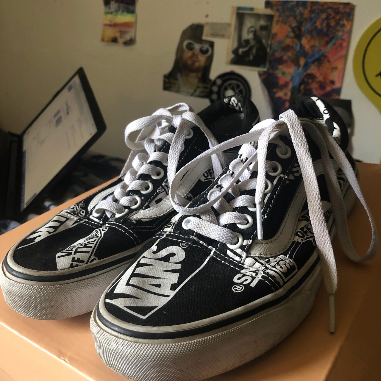 vans size 6 women’s shoes. perfect condition just... - Depop