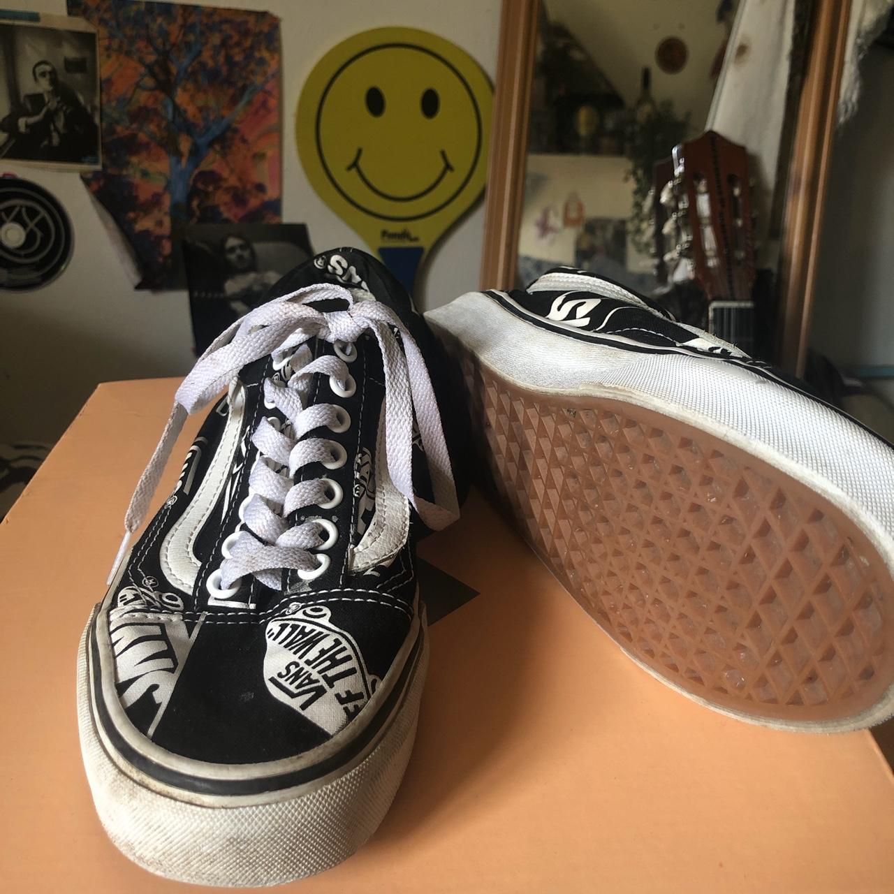 vans size 6 women’s shoes. perfect condition just... - Depop