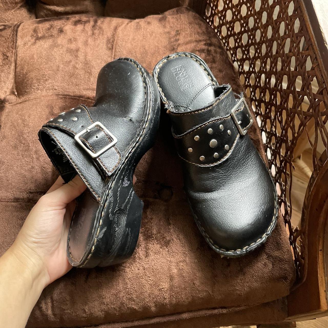 Vintage clogs, the cutest buckle clogs totally y2k!... - Depop
